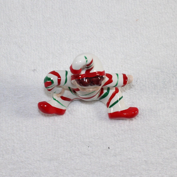 Vintage Lefton Christmas Candy Cane Kid Peppermint Boy Girl Figurine 1 ...
